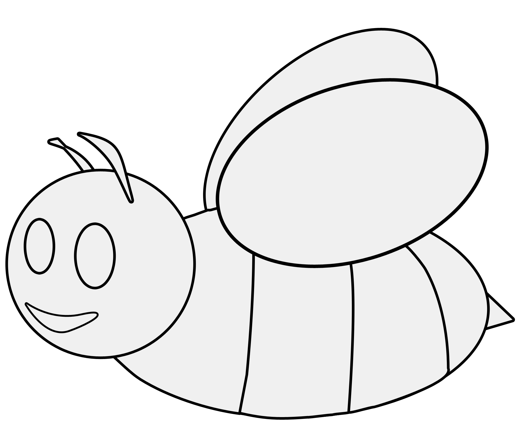 Bee Outline Clipart Clipground