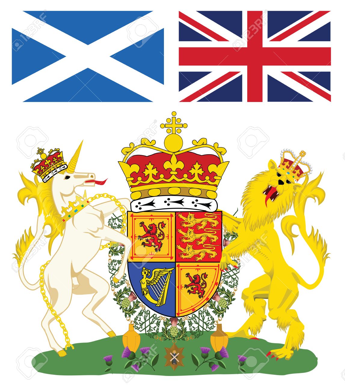 Scotland s Unicorn Clipart Clipground