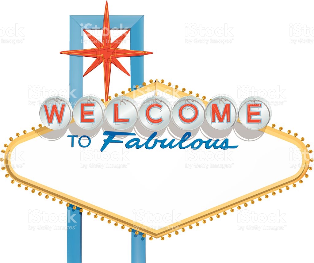 Welcome To Las Vegas Sign Template