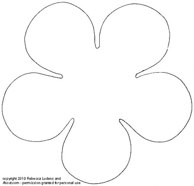 5 Petal Flower Pattern Template 20 Free Cliparts Download Images On 