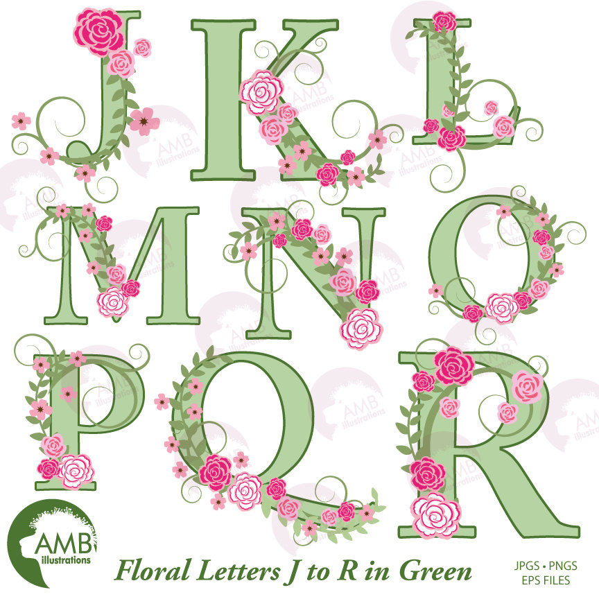 Printable Decorative Alphabet Letters Clip Art