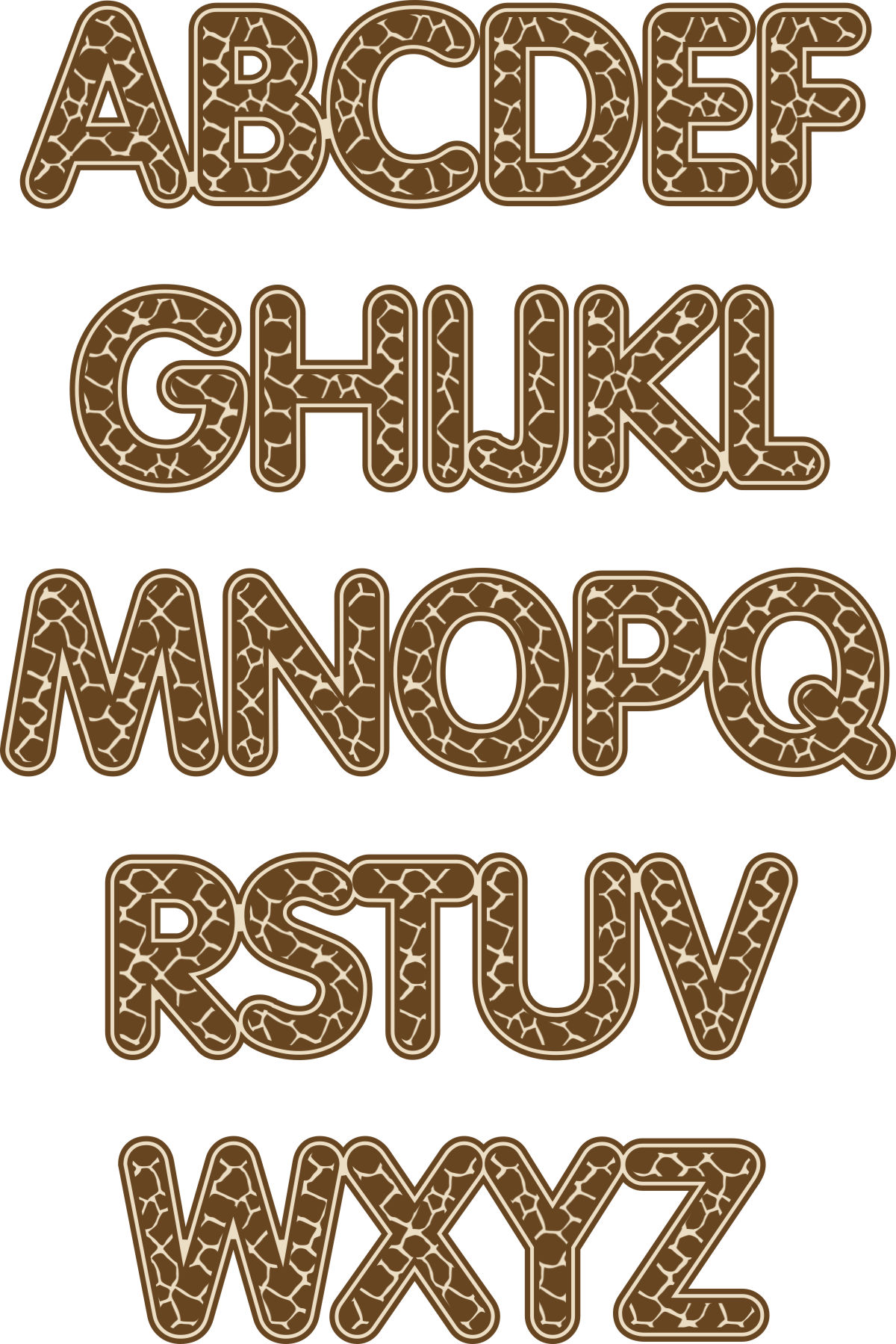 Animal Print Letters Clip Art 20 Free Cliparts Download Images On 