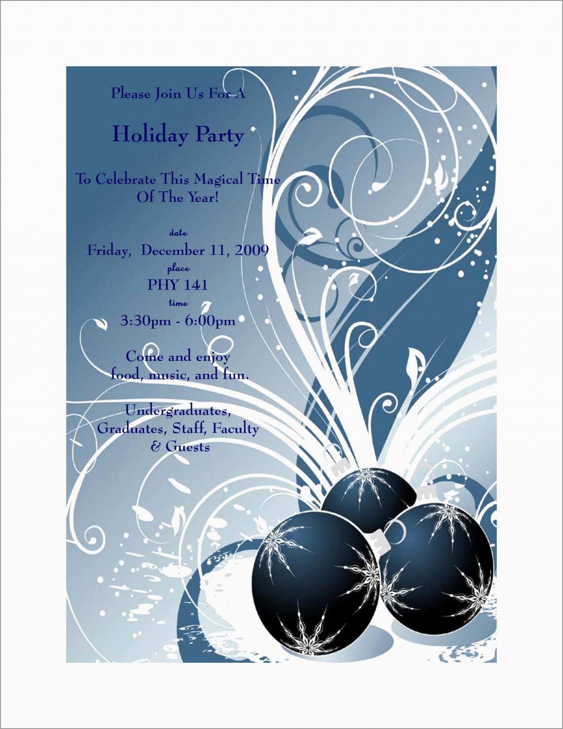 Christmas Invitation Template Clipart 10 Free Cliparts Download 