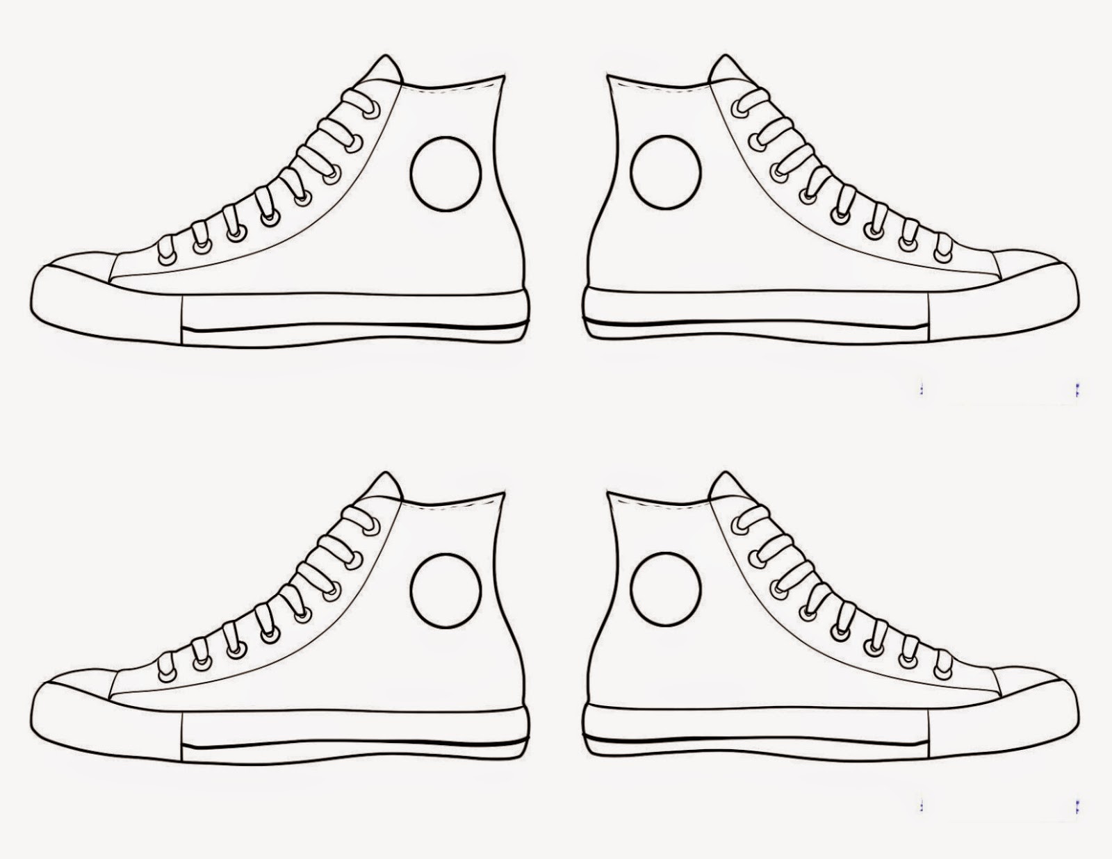 Printable Shoe Template Printable World Holiday