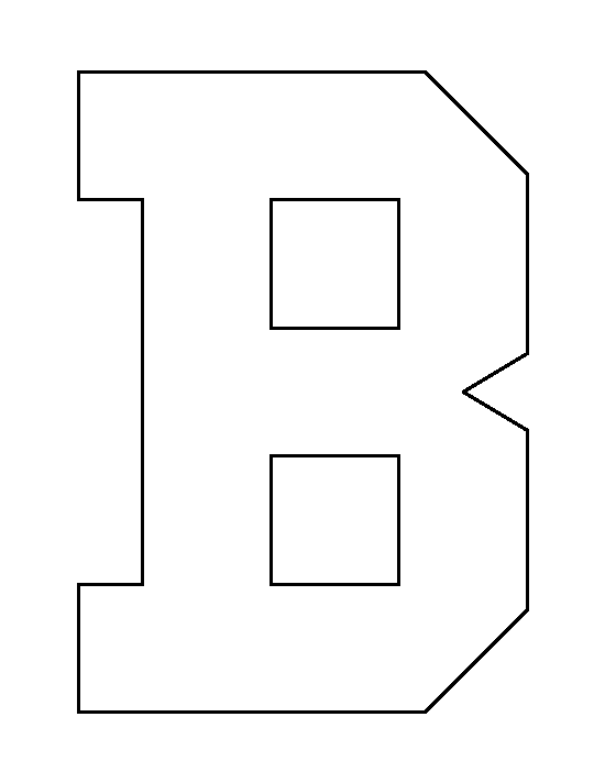 Letter B Outline Clipart 20 Free Cliparts Download Images On 