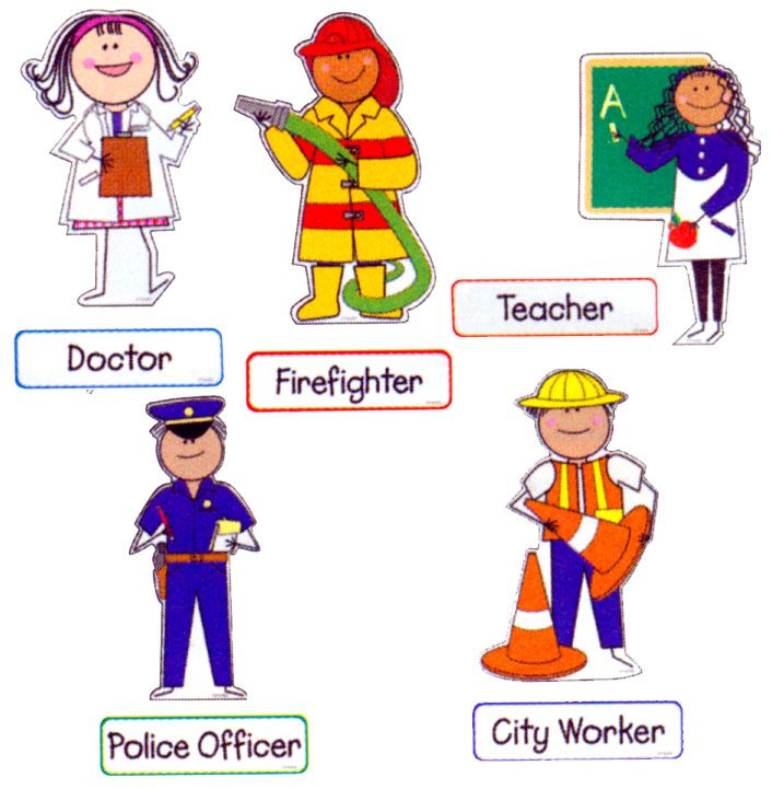 Free Printable Community Helpers Clipart Minimalist Blank Printable