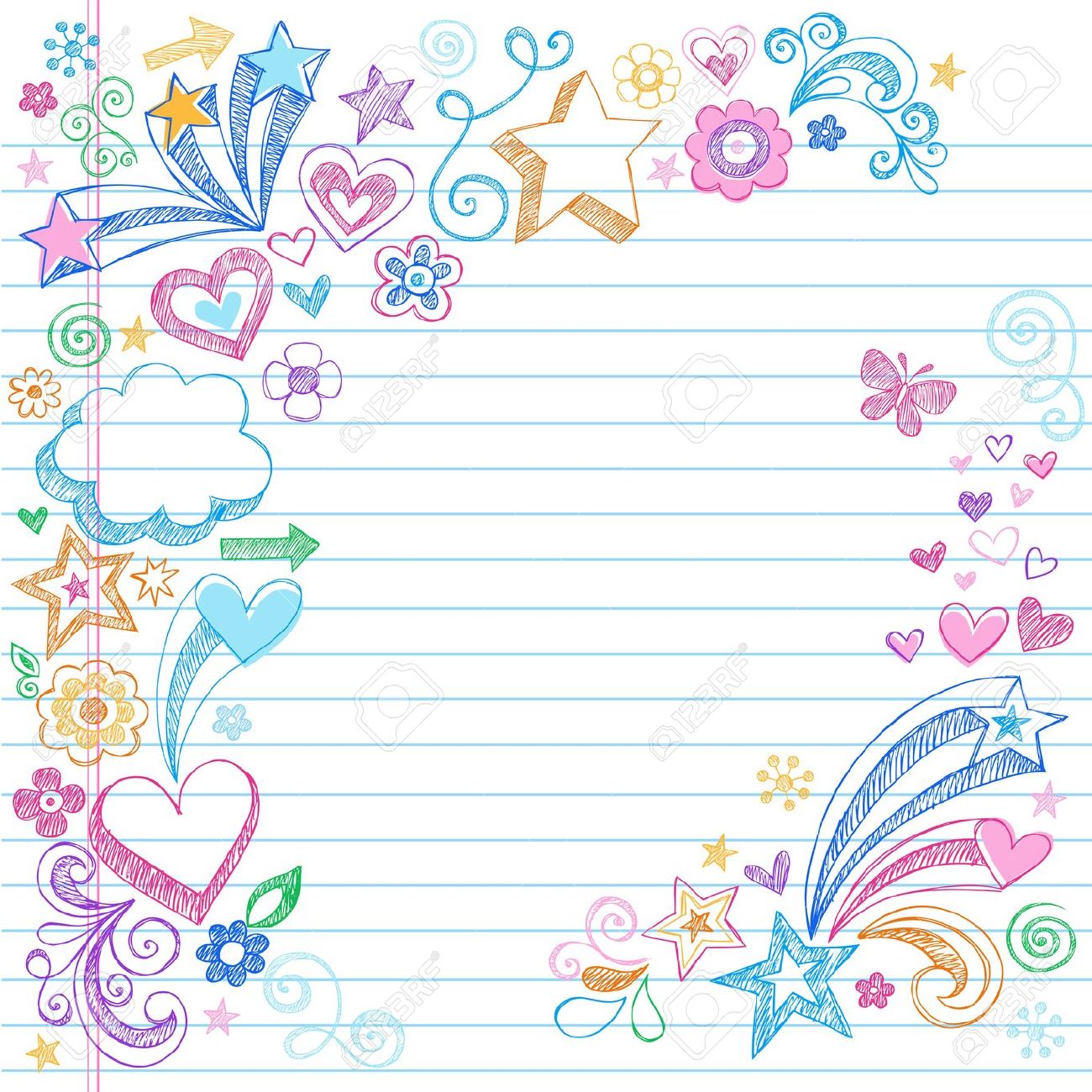 Downloadable Cute Printable Notebook Paper Printable Templates