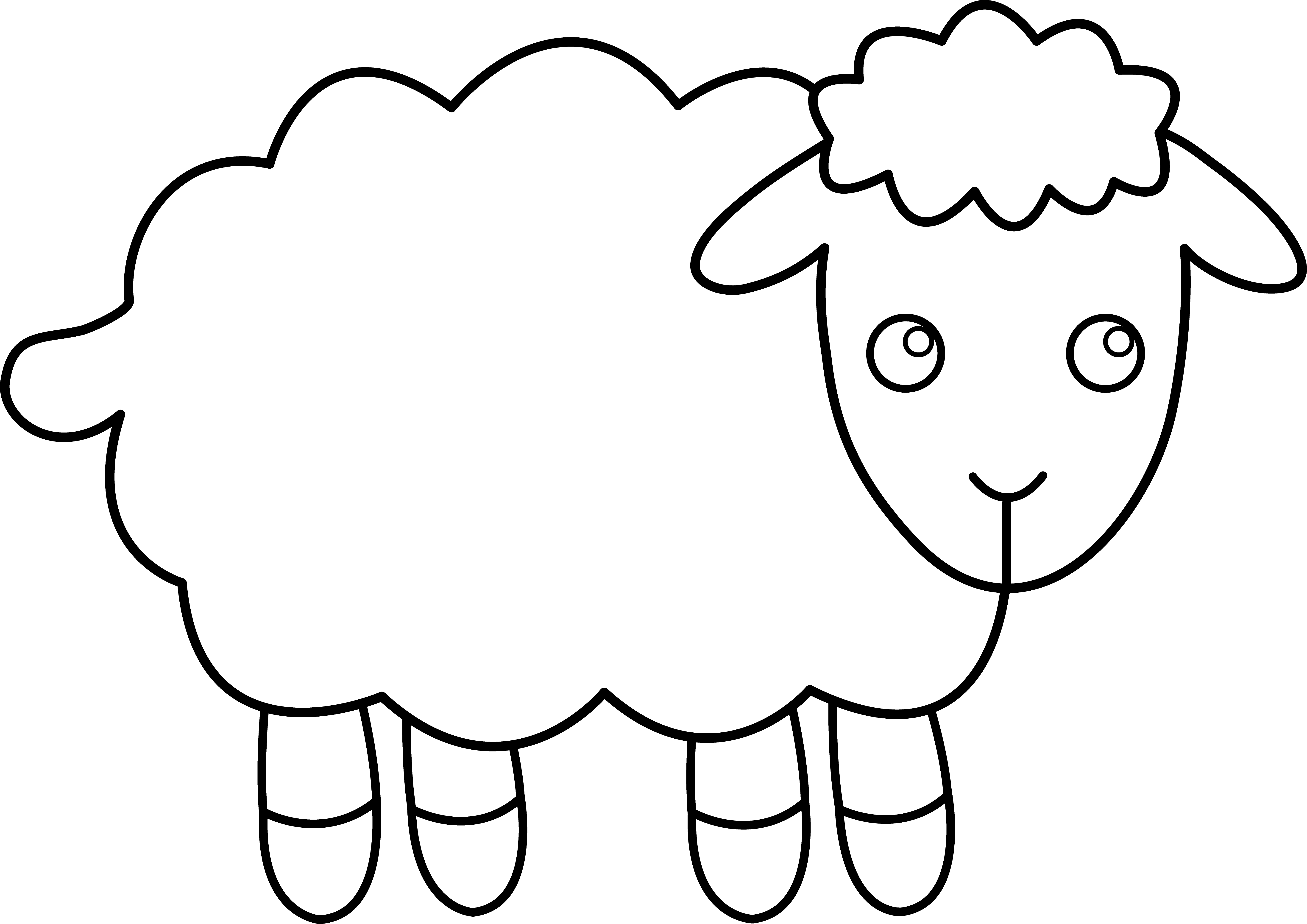 Lamb Head Clipart Outline 20 Free Cliparts Download Images On 