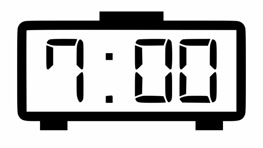 Digital Clock Clipart Black And White 19 Free Cliparts Download