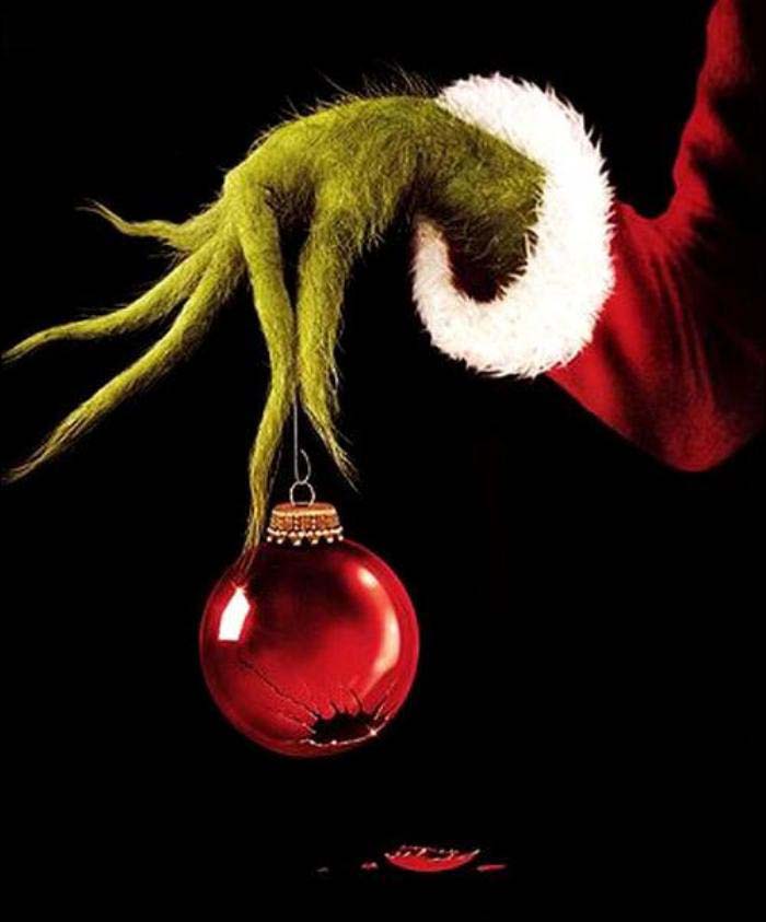 FREE CLIPART GRINCH HOLDING ORNAMENT OUTLINE 54px Image 16