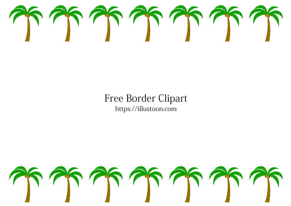 Free Palm Tree Border Clipart 10 Free Cliparts Download Images On