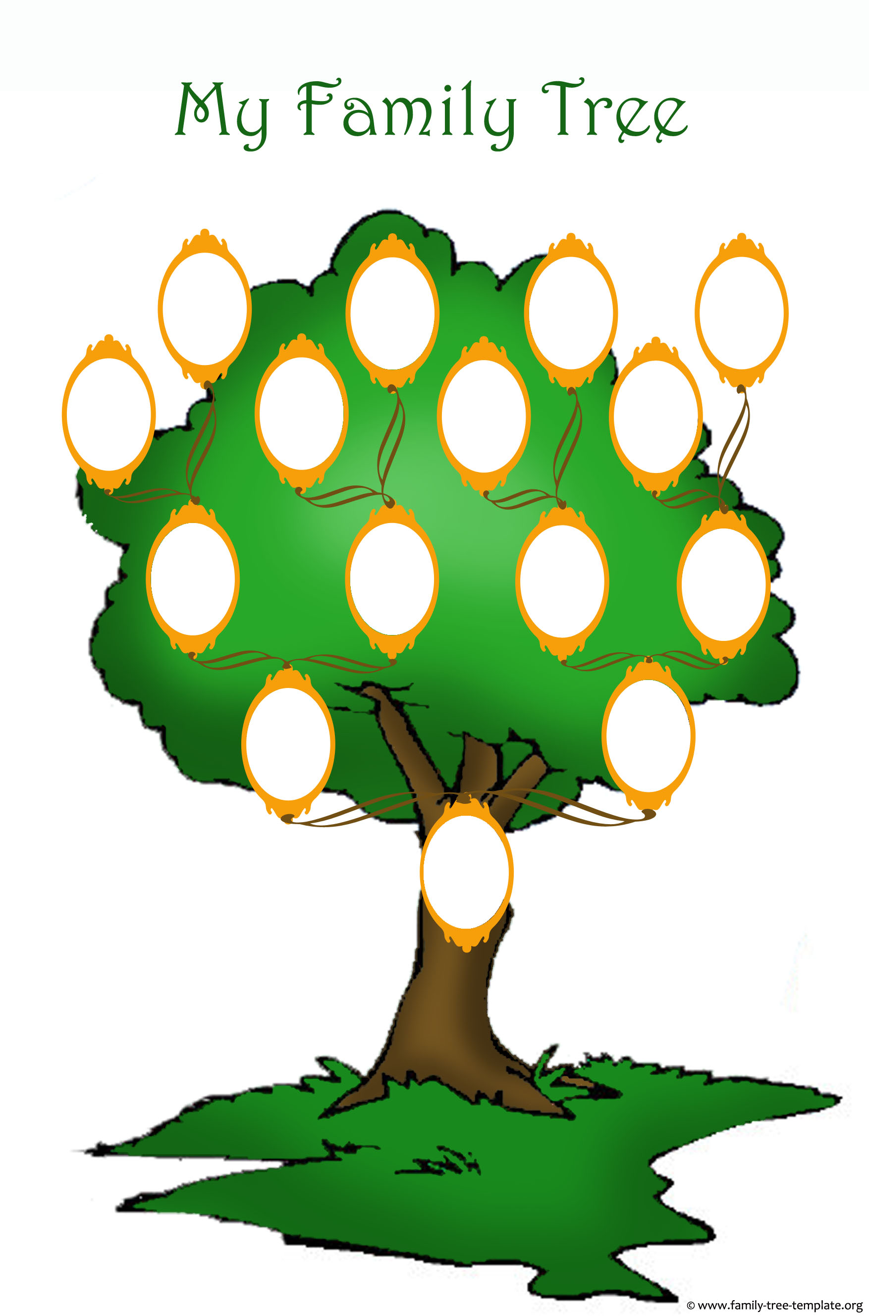 Printable Customizable Family Tree Template