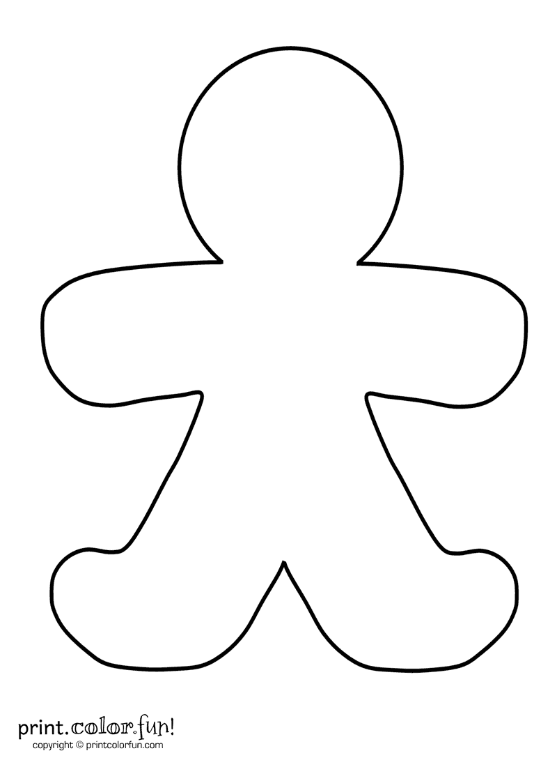Gingerbread Man Outline Clipart 10 Free Cliparts Download Images On 