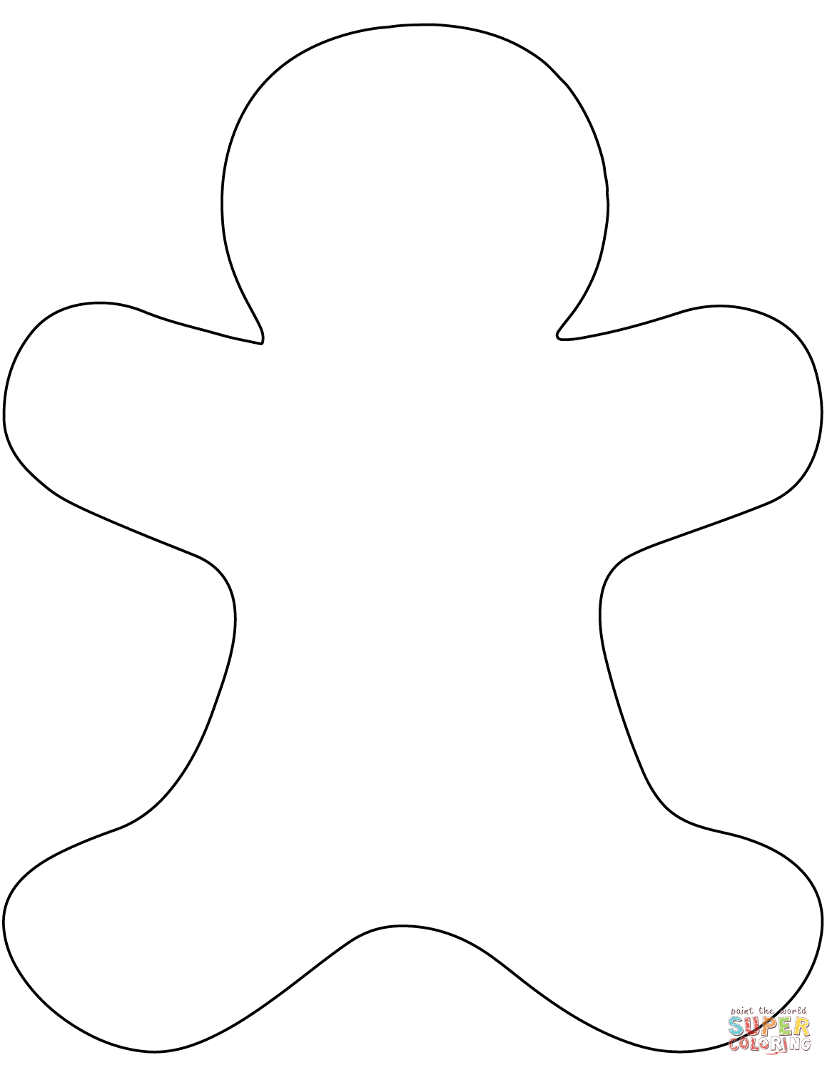 Free Printable Gingerbread Template Printable Templates