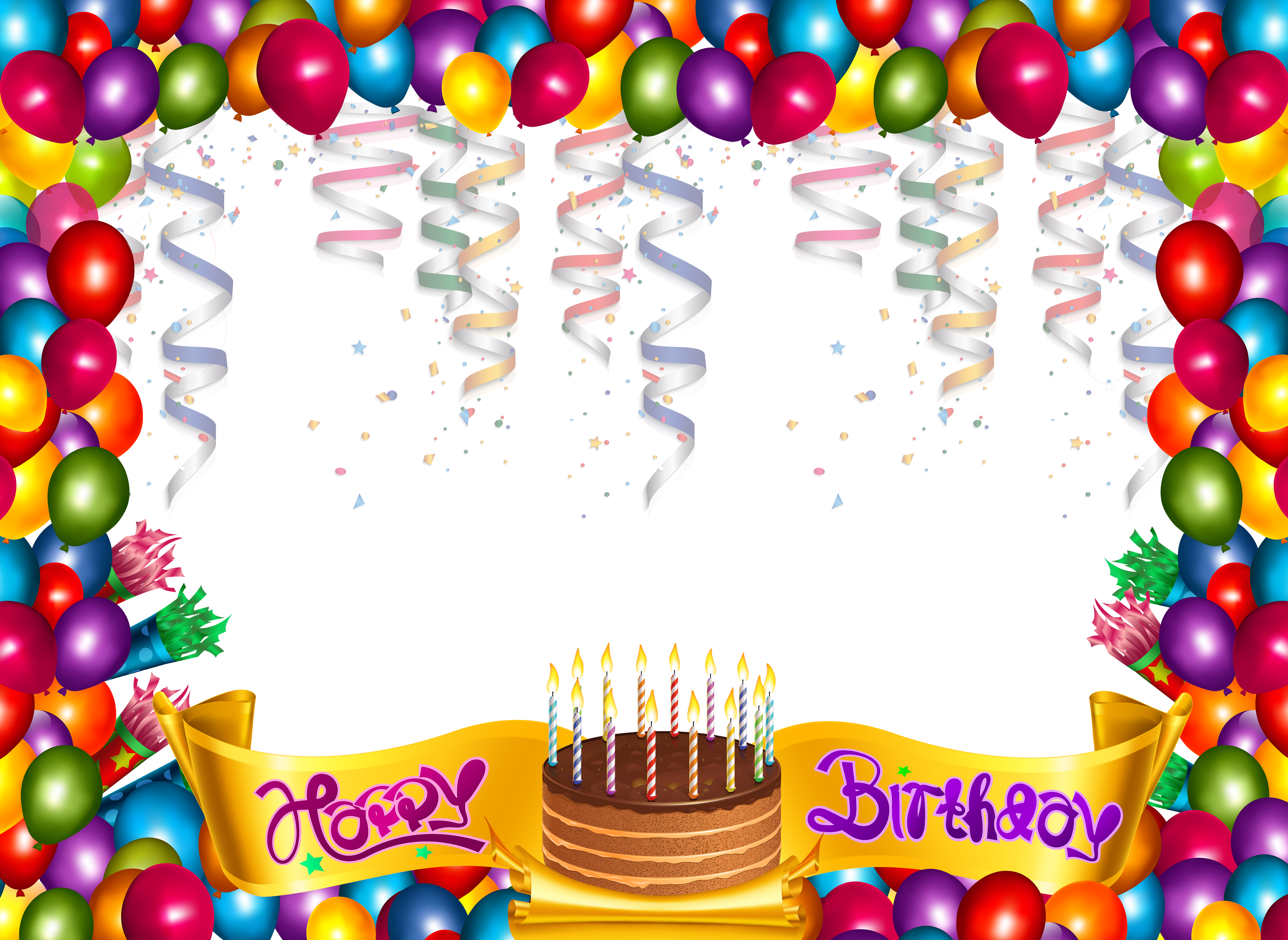 Happy Birthday Frame Clipart 20 Free Cliparts Download Images On 