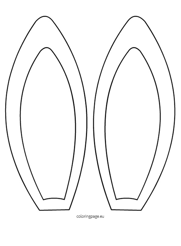 Small Bunny Ear Template Printable Printable Templates