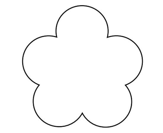 5 Petal Flower Pattern Template 20 Free Cliparts Download Images On 