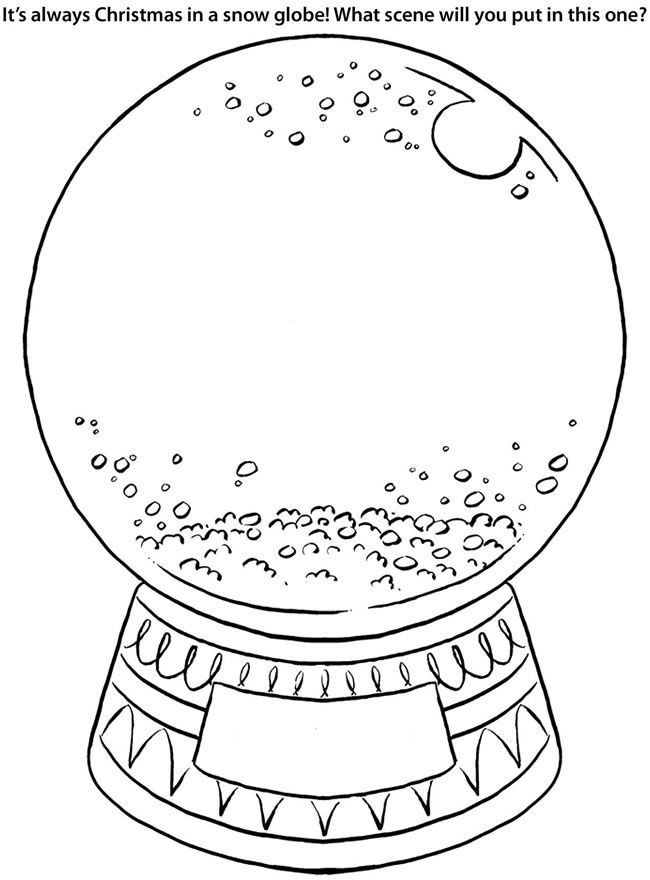 Snow Globe Clipart Black And White 20 Free Cliparts Download Images 