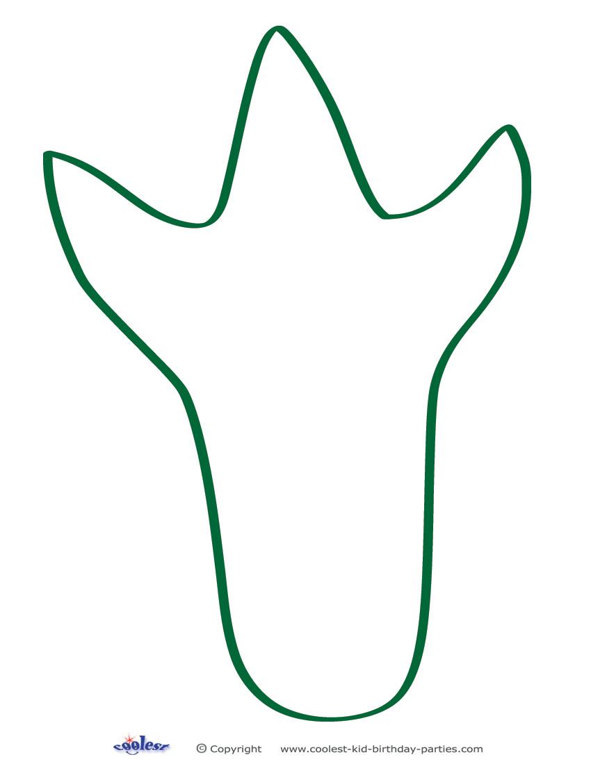 Free Printable Turkey Feet Template Printable Templates