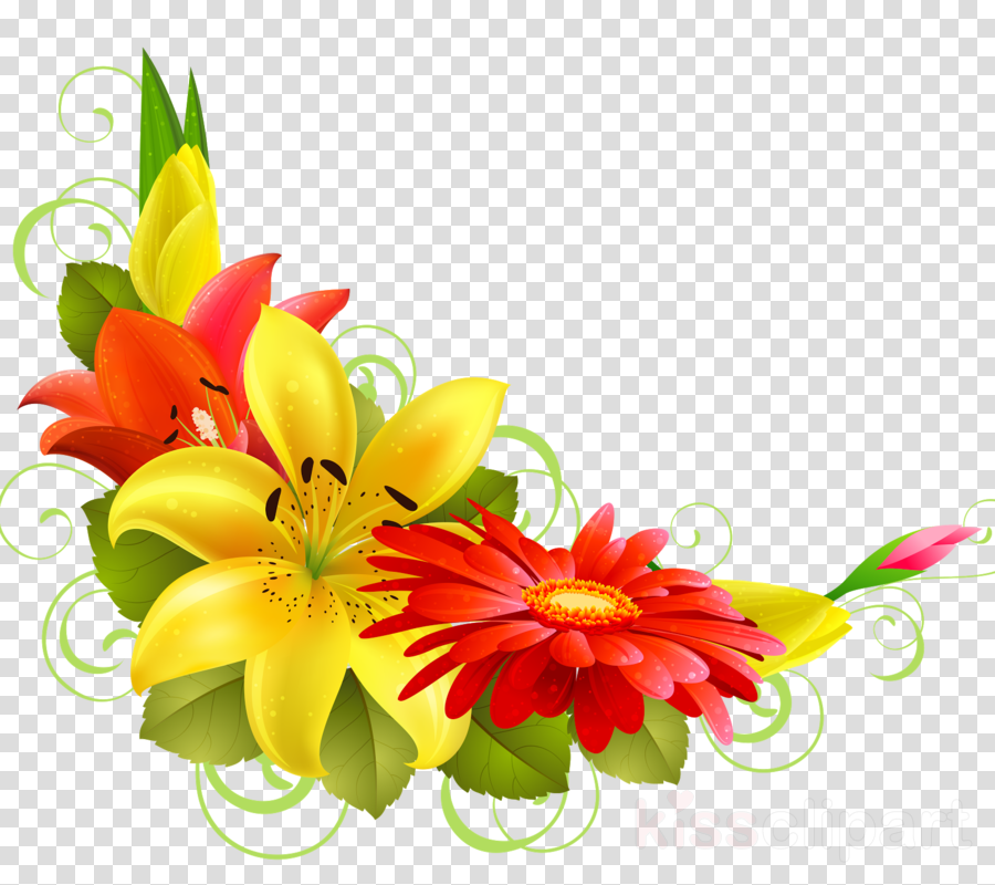 Flower Border For Wedding Invitation PNG