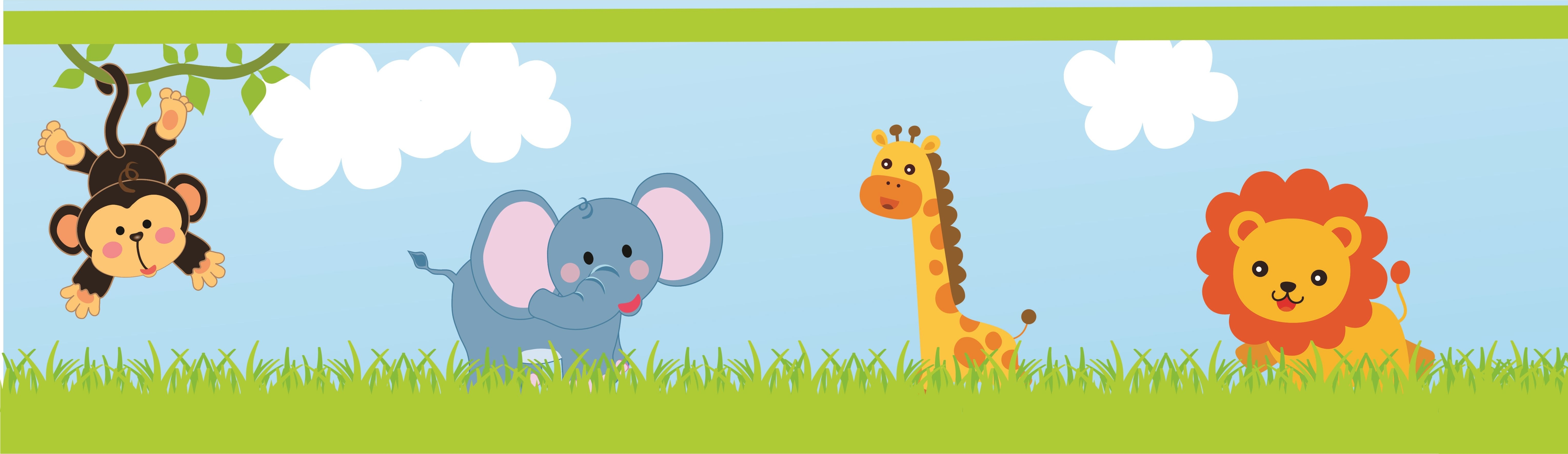 Free Animal Print Border Template
